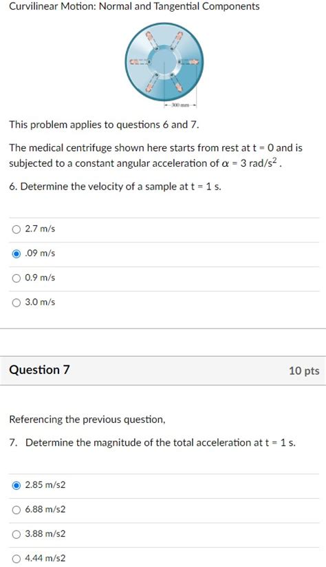 Solved Curvilinear Motion Normal And Tangential Components Chegg