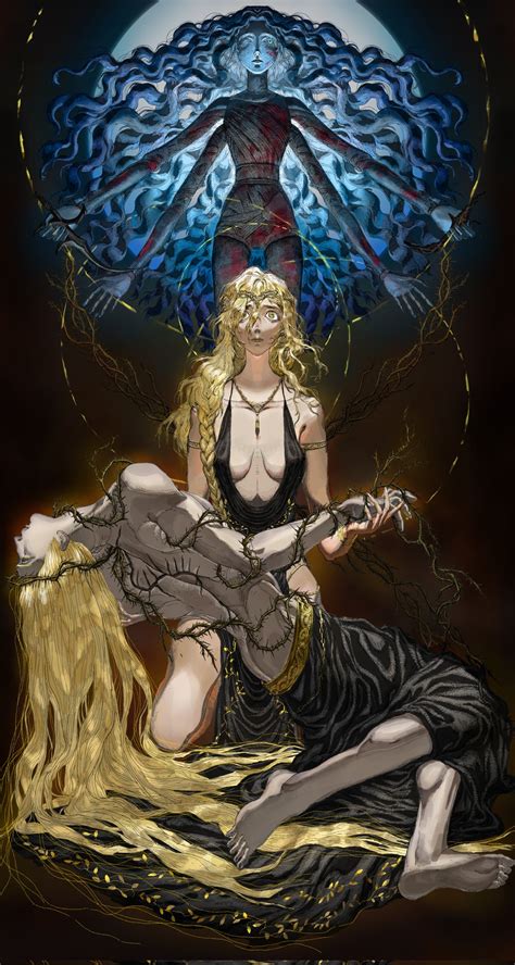 Ranni The Witch Queen Marika The Eternal And Godwyn The Golden Elden Ring Drawn By Breen