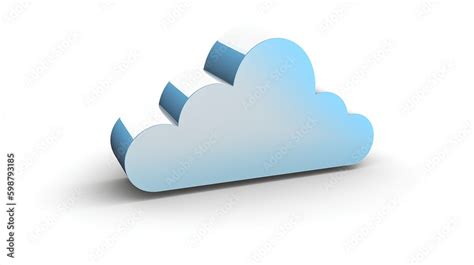 Minimalistic Cloud Icon Set Against A White Background Visually Representing The Cloud