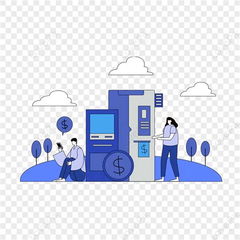 남자 여자 Atm 현금인출기 예금 개념 삽화 돈 일러스트 사람 일러스트 캐릭터 일러스트만화atm Png 일러스트 무료 다운로드 Lovepik