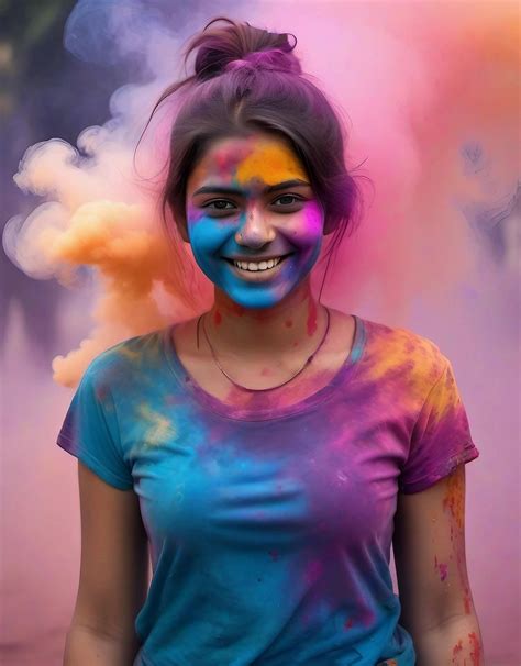 Girl Cute Holi Free Photo On Pixabay Pixabay
