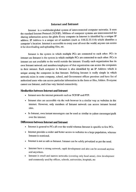Internet And Intranet Introduction To Computer And Information Technology Studocu