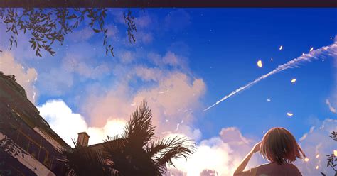 飛行機雲のイラスト特集