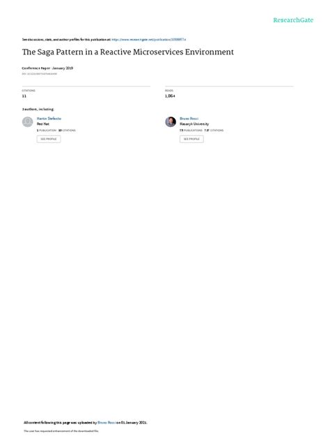 the saga pattern in a reactive microservices environment january 2019