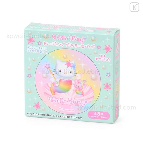 Japan Sanrio Secret Glitter Can Badge Hello Kitty Fantasy