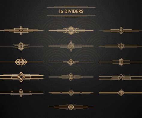 ArtStation - Art Deco Vector Set | Game Assets