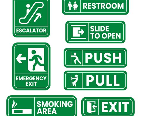 Set Of Signage Board Vector Art Graphics Freevector Com