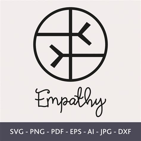 Empathy Symbol Svg Symbolic Tattoos Shirt Degin Png Files For Mug