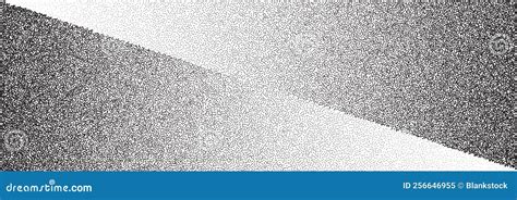 Dotwork Gradient Pattern Background Black Noise Stipple Dots Dotted Vector Stock Vector