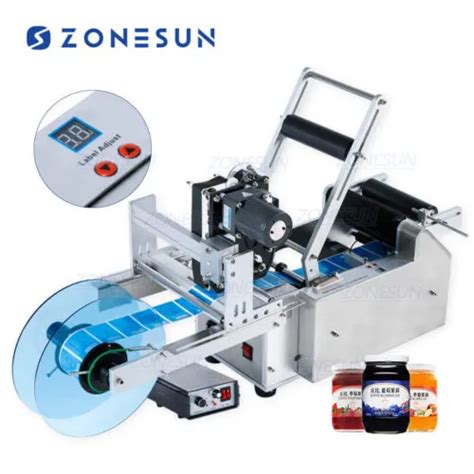Round Bottle Labeling Machine With Date Coder Zonesun