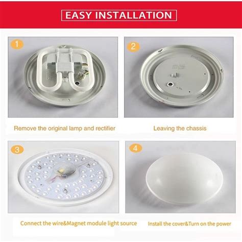 Magnetic LED Ceiling Light Source Ceiling Fan Light LED Module Light Remote Control W W W