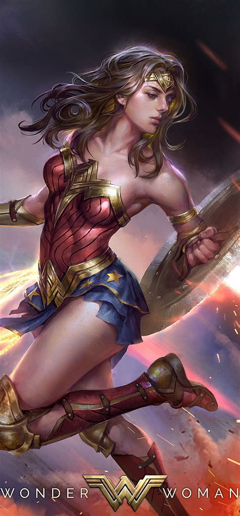 1242x2668 Wonder Woman Fantasy Girl Artwork Iphone Xs Max Hd 4k