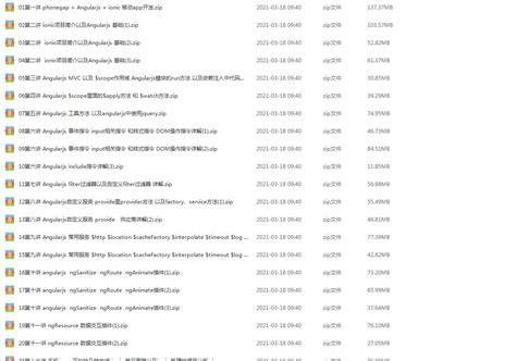 Angularjs1x视频教程angularjsionic1x中文视频教程36讲的详细介绍 It营