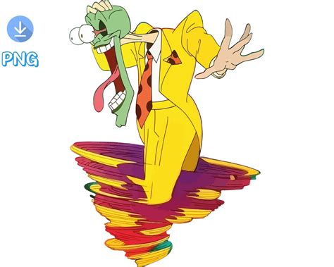 The Mask Wow Prints Dowload Png Sticker Etsy