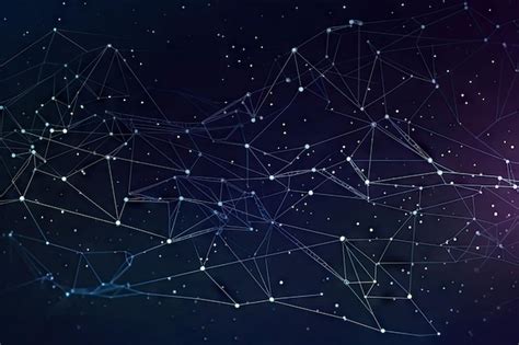 Premium Photo Abstract Line Connection Technology Network Background Computer