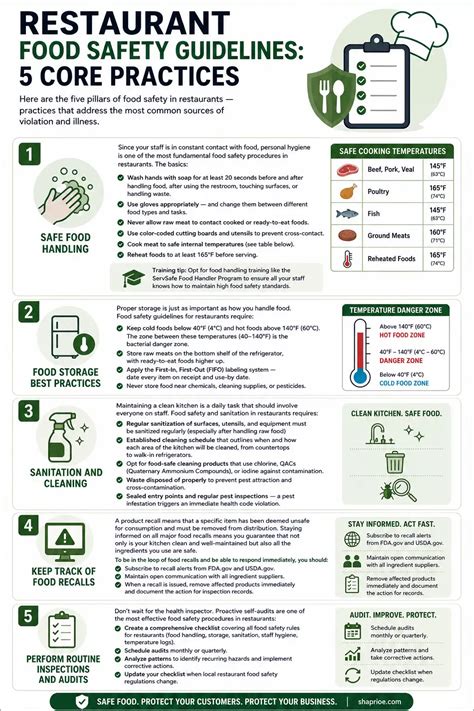 Restaurant Food Safety Guidelines Ultimate Guide Shapiro