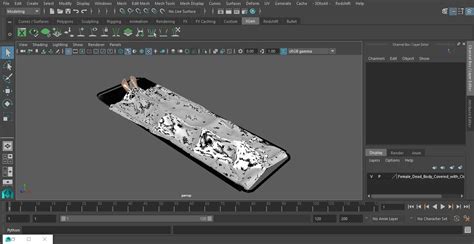 Female Dead Body Covered With Cloth 3d Model 59 3ds Blend C4d