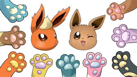 All Eeveelution Paws Max S Animation Youtube