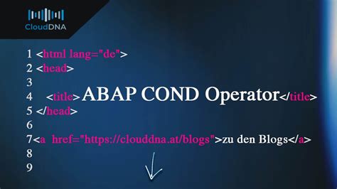 abap cond operator bedingte ausdrücke kompakt formulieren clouddna