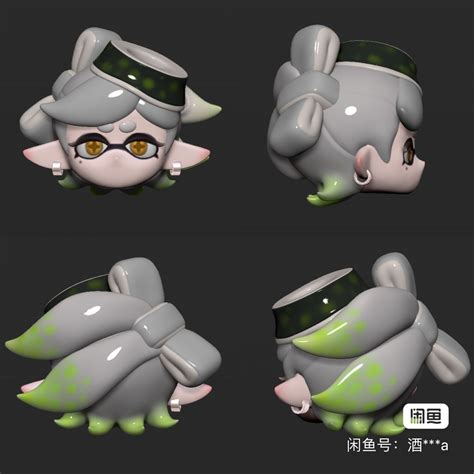 Splatoon Custom Marie Gsc Doll Head Art Toys Design Splatoon