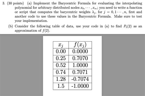 solved 30 ﻿points a ﻿implement the barycentric formula