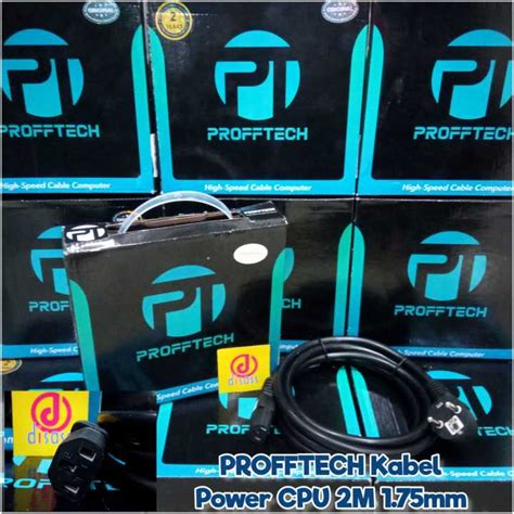 Profftech Kabel Power Pc Meter Lazada Indonesia