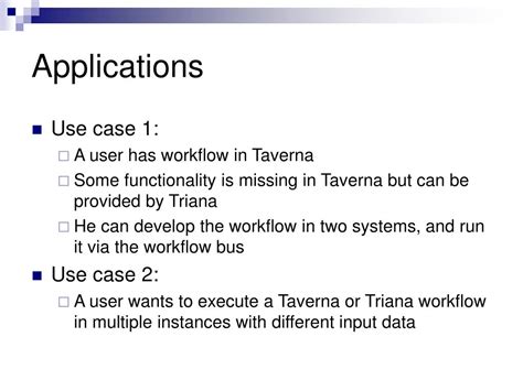 Ppt A Workflow Bus For E Science Applications Powerpoint Presentation Id485112