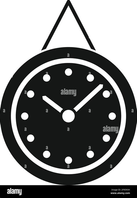 Wall Clock Icon Simple Style Stock Vector Image Art Alamy