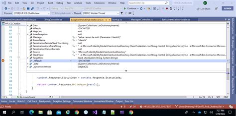 System Argumentnullexception Value Cannot Be Null Parameter Clientid In V
