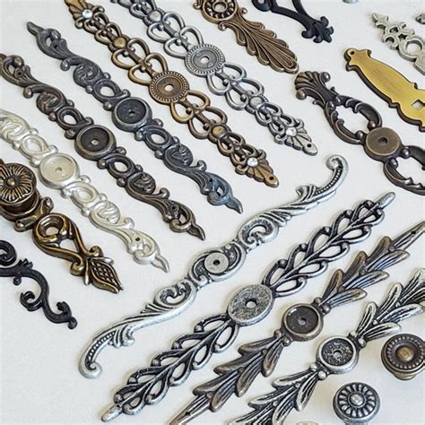 가구손잡이 밑판 세트손잡이 40종 모음 금속 엔틱 가구리폼 고급가구용 Diy 철물의민족