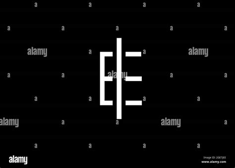 E Line Alphabet Letter Logo For Business Template Simple Creative Icon