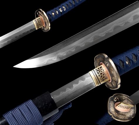 Handmade Japanese Samurai Katana Sword Damascus Folded Steel Blade