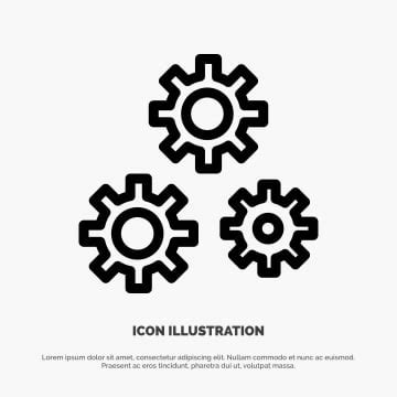 Tree Gear Cnc Service Support Icon Template Png And Vector With Transparent Background For