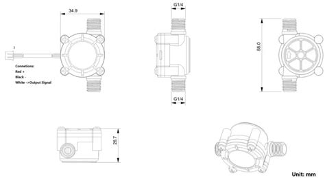 Seeedstudio 14 Water Flow Sensor Fabquell