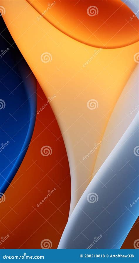 Vibrant Overlapping Geometric Forms In Abstract Close Up Stock