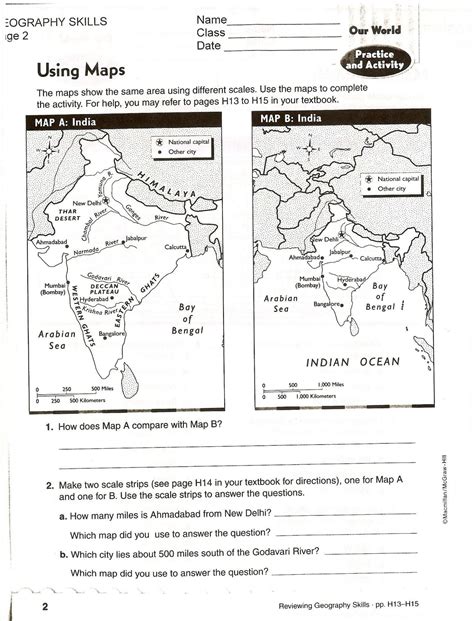 Topographic Map Reading Worksheet Answer Key — Db