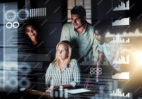 Premium Photo Computer Engineers Reading Code Cgi Data And Analyzing Special Effects Charts