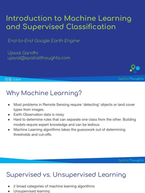 introduction to machine learning and supervised classification pdf