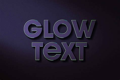 Glowing 3d Text Effect