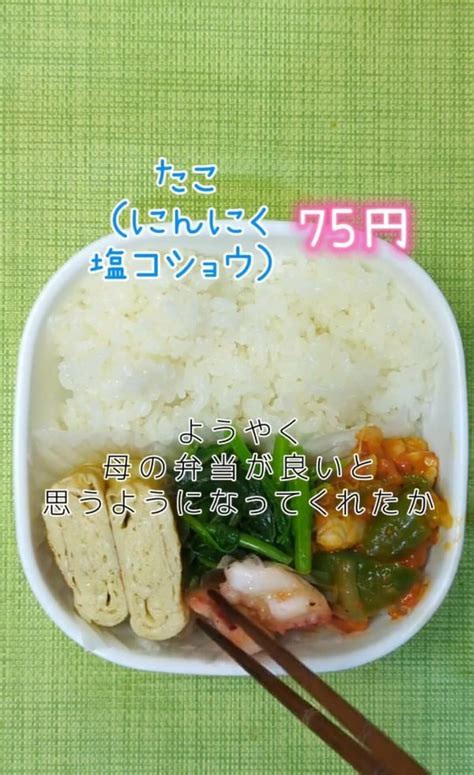 予算350円！【男子高校生弁当】チキンのトマト煮＆たこのガーリックソテー弁当が美味しそう コメント欄「息子さんが羨ましい！」「おかず二段重ねに