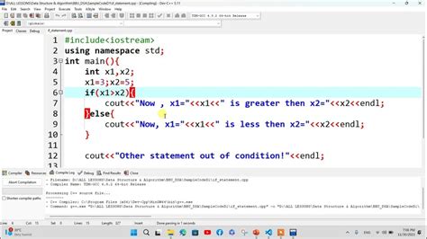 Ds Structure Of If Else Statement With C Datastructures Cpplus