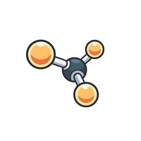 Premium Vector Molecular Structure Icon Vector Illustration