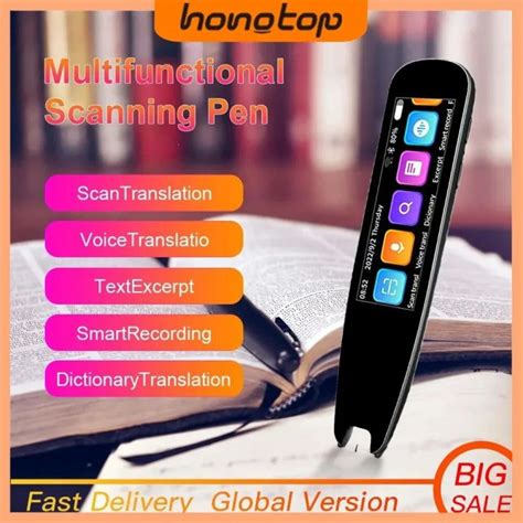 HONGTOP Smart Multifunctiontranslation Real Time Languages Translator Business Dictionary Pen ...