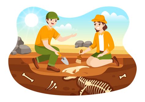 Fossil Findings Illustration Pack Science Technology Illustrations SVG PNG EPS Available