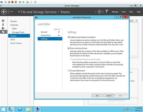 Configure Access Based Enumeration Server2012 Windows Spiceworks