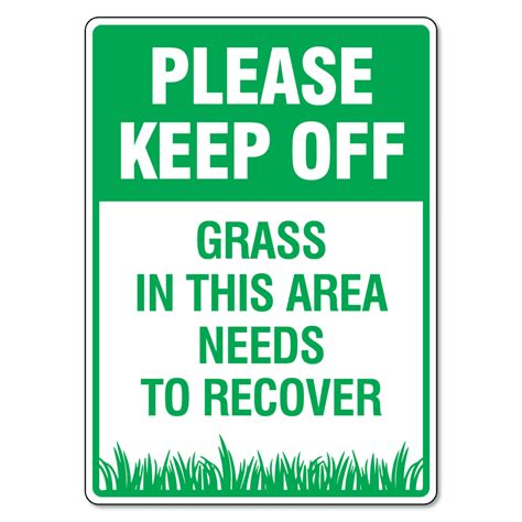 Please Keep Off Grass In This Area Sign The Signmaker