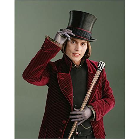 Buy Johnny Depp As Willy Wonka Tipping Top Hat With A Smile 8 X 10 Inch