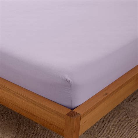 Frankie Flannelette Lilac Fitted Sheet Sheet Society