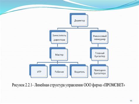 Совершенствование организационной структуры управления организацией ООО фирма «ПРОМСВЕТ