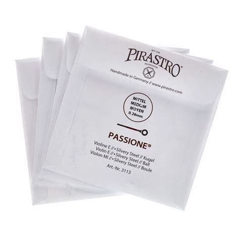 Pirastro Passione Violin 44 Kgl Medium Thomann Uk